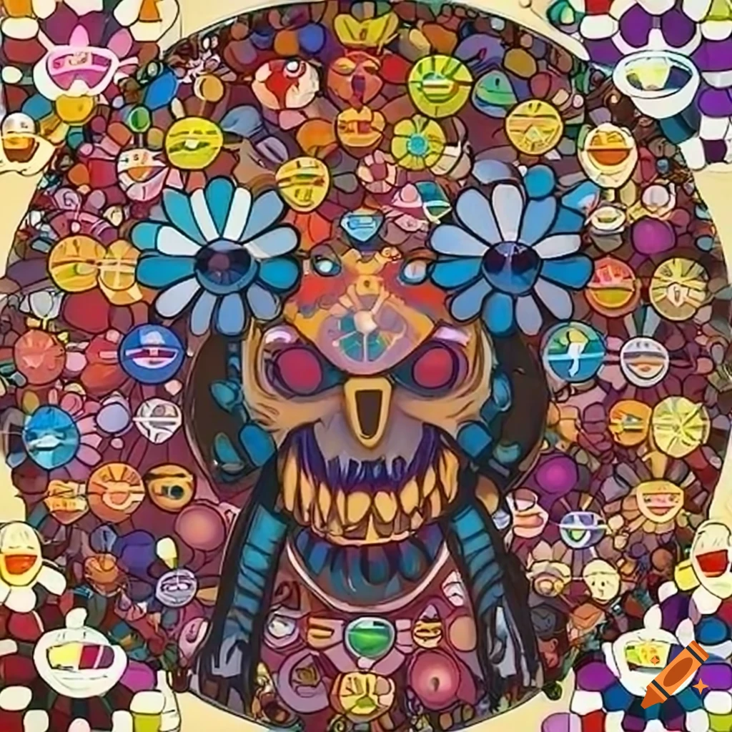 Sculpture artwork titled 'primarch' by takashi murakami on Craiyon