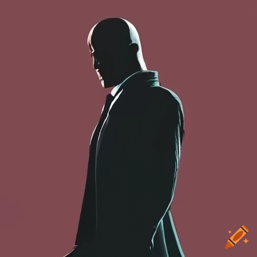 Screenshot from hitman 4 game: jfk smoking with agent 47 on Craiyon