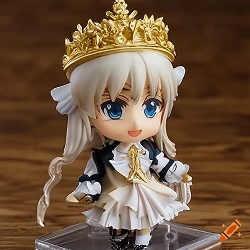 Nendoroid figure of a baroque style queen on Craiyon