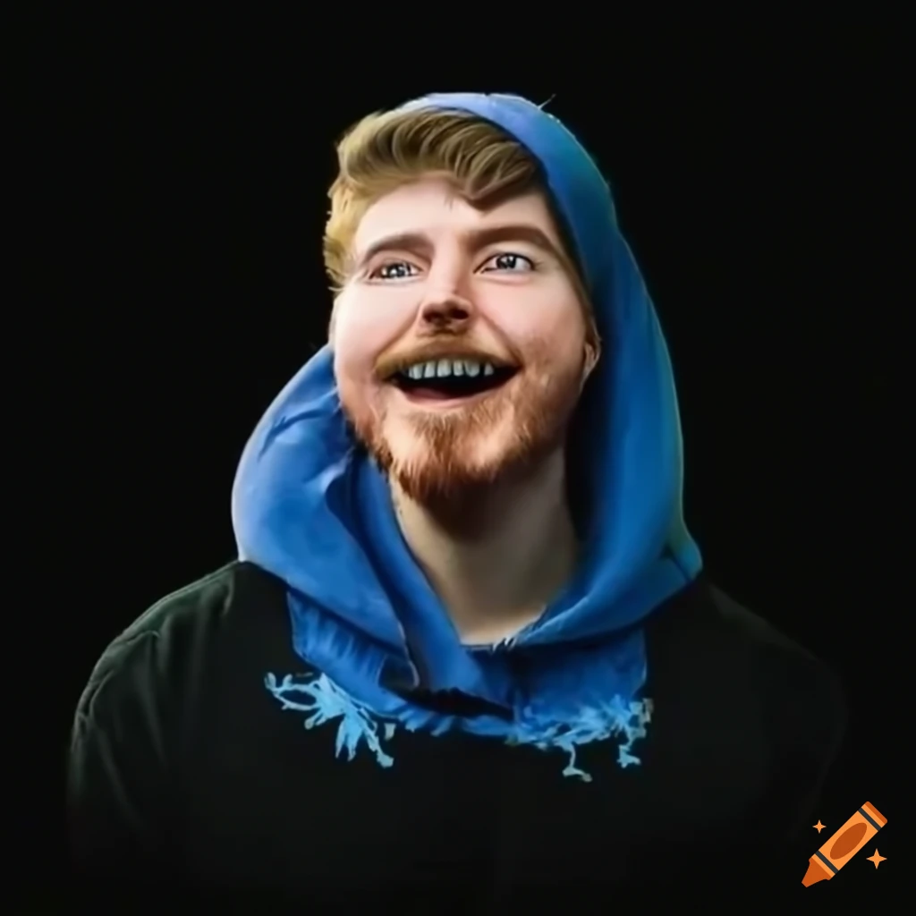 Portrait of mrbeast on Craiyon