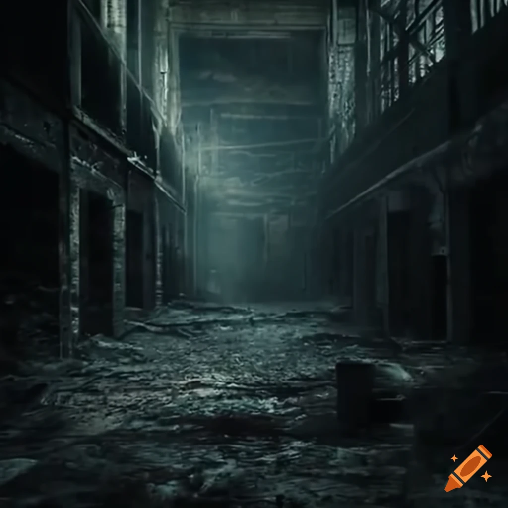 Eerie video of an abandoned factory on Craiyon