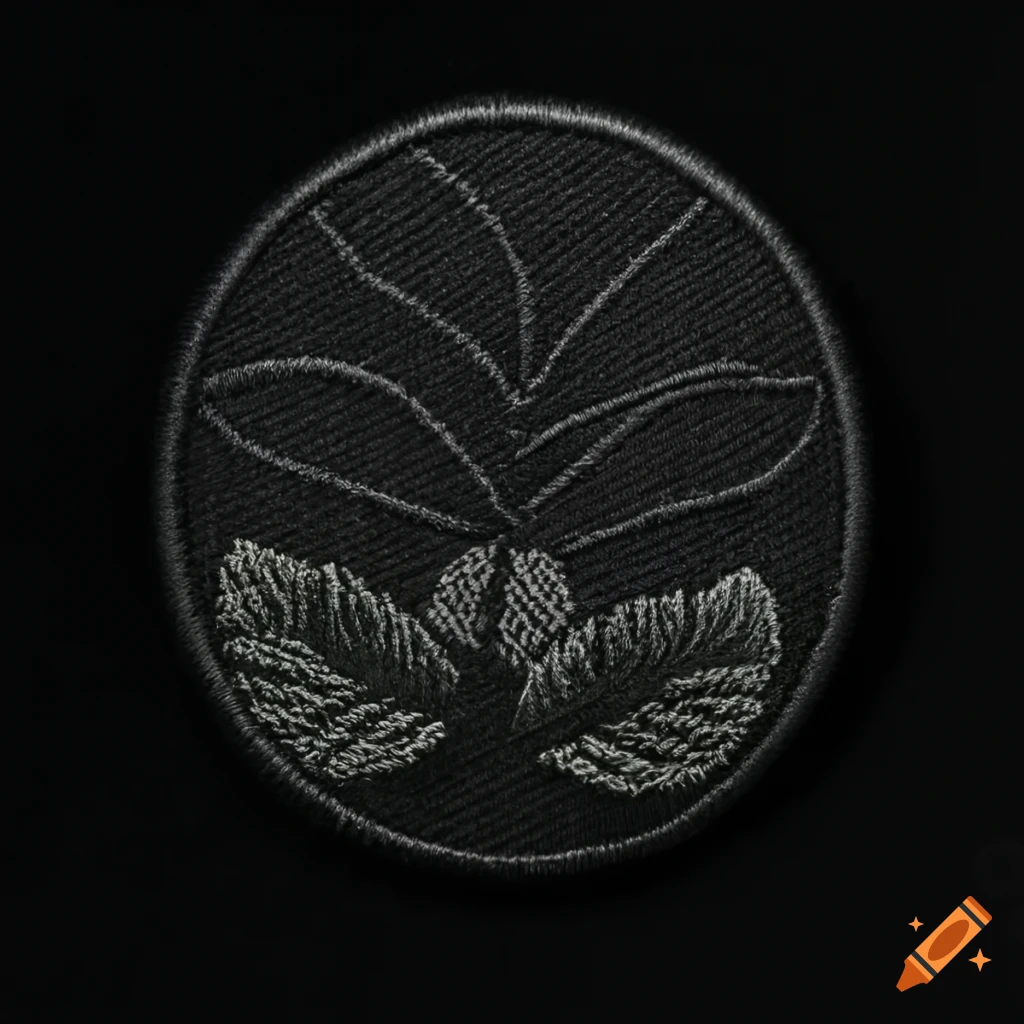 Noir graphic design patch badge