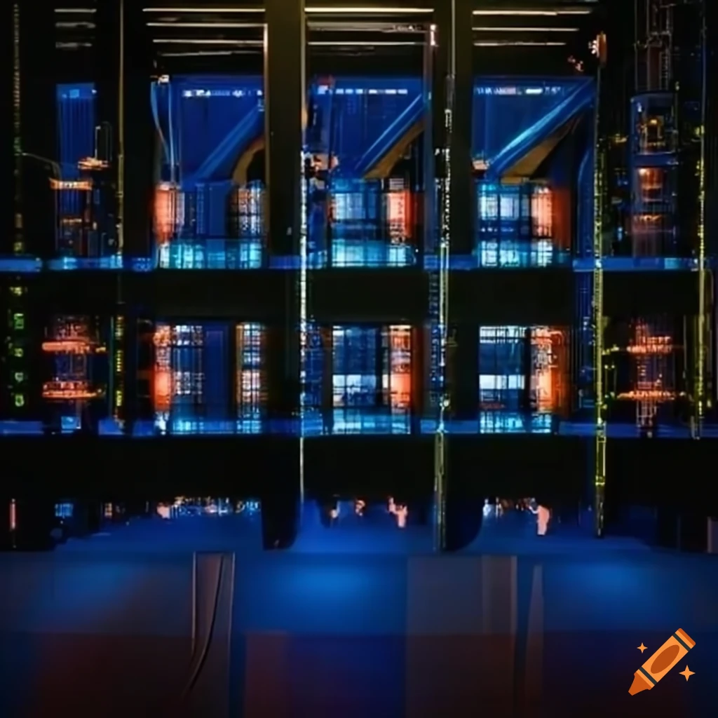 Deepmind quantum computer in a data center on Craiyon