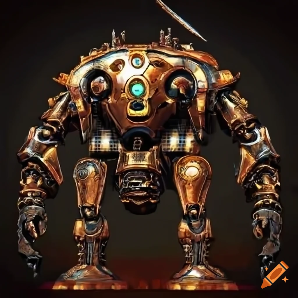 Baroque style combat war robot