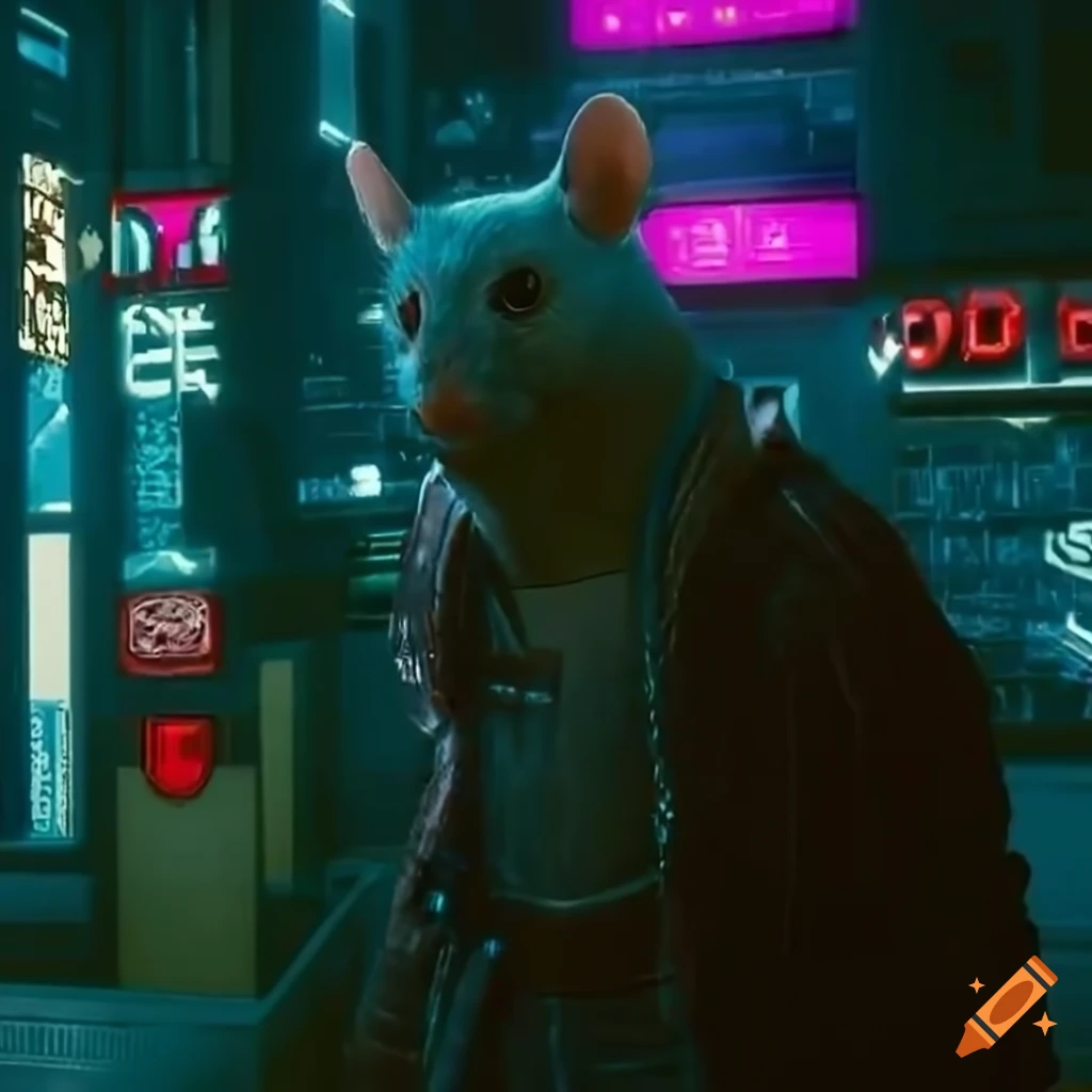 Cyberpunk 2077 rat character