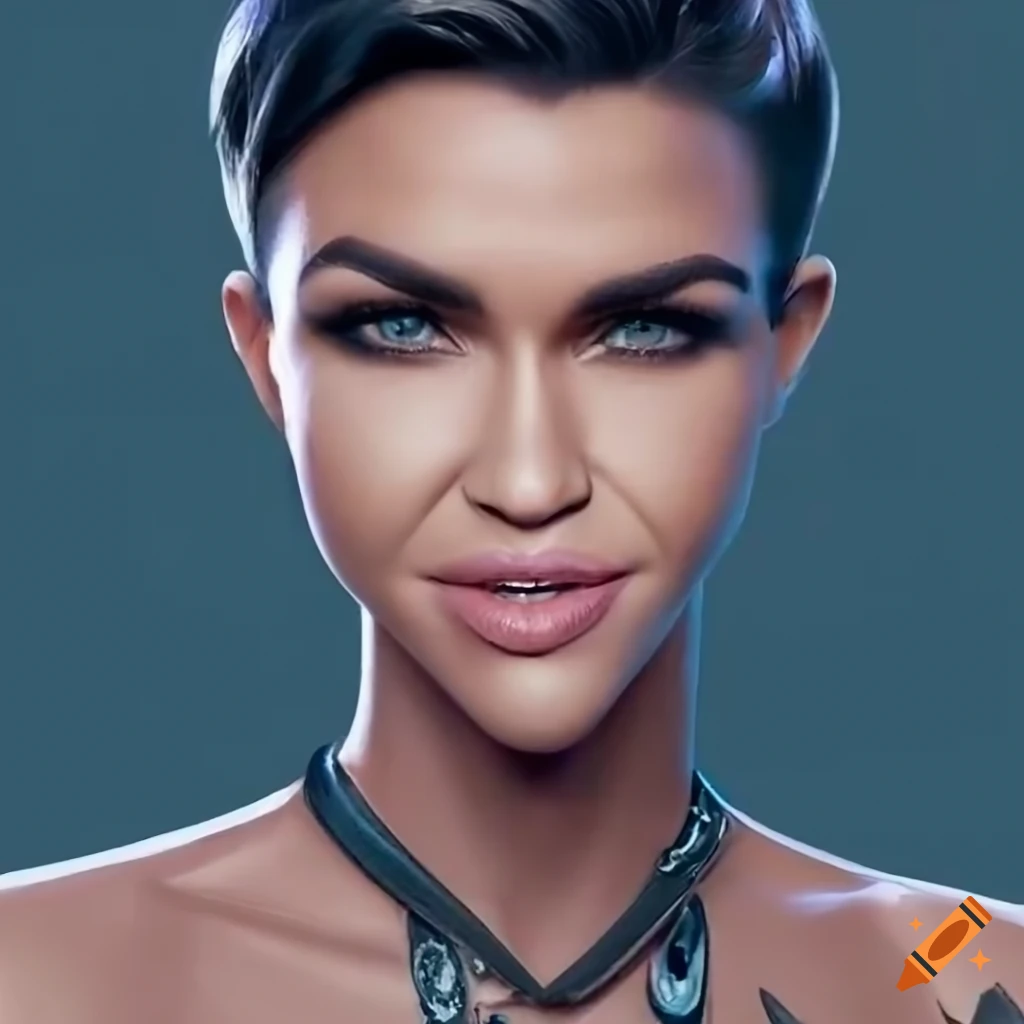 Ultra HD portrait of Ruby Rose at Times Square on Craiyon