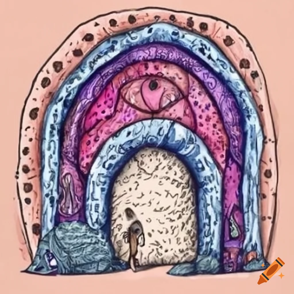 Gothic emo cemetery in black and pink on Craiyon