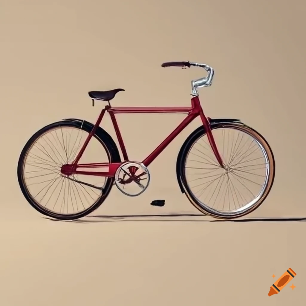 Vintage retro bicycle on Craiyon