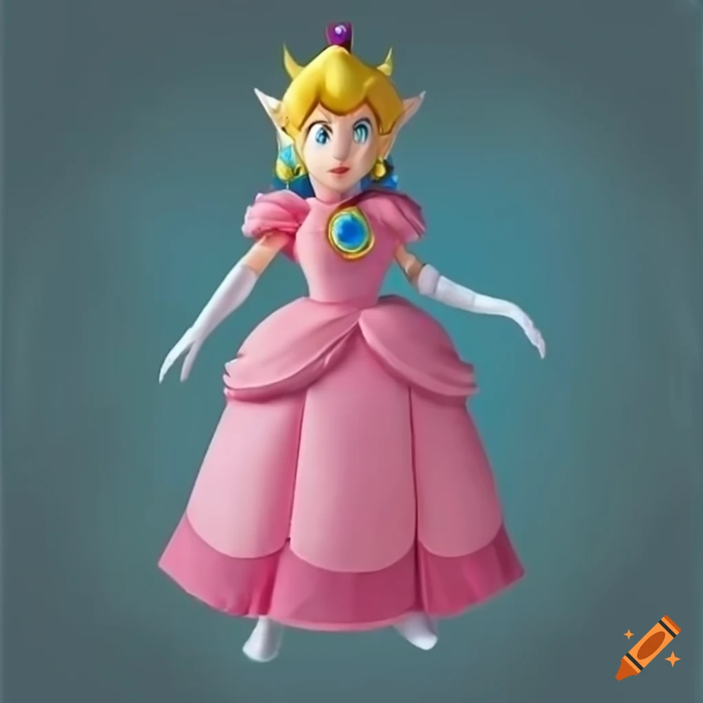Full-length portrait of princess peach, final fantasy concept art by ...
