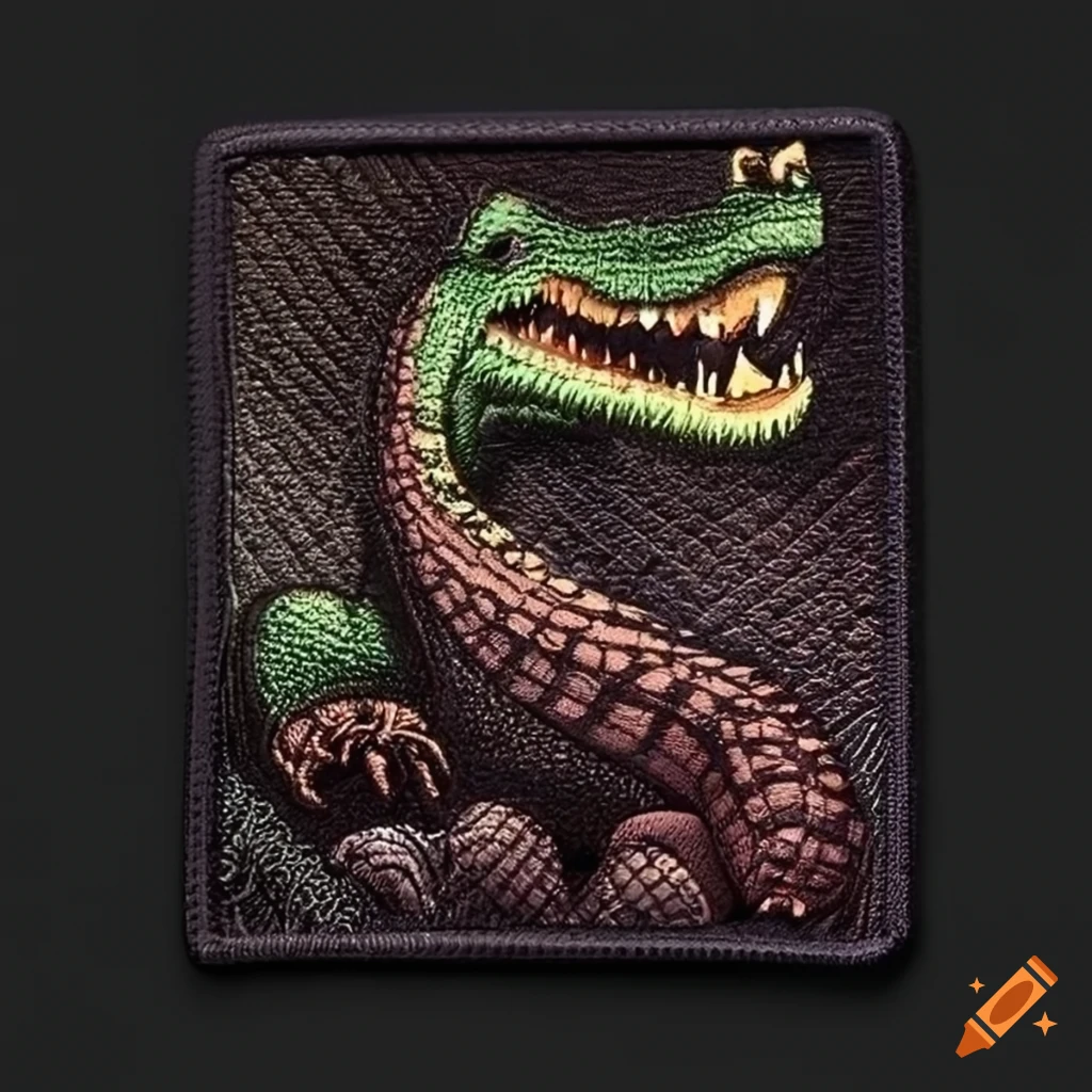 Noir graphic design patch with a symbol