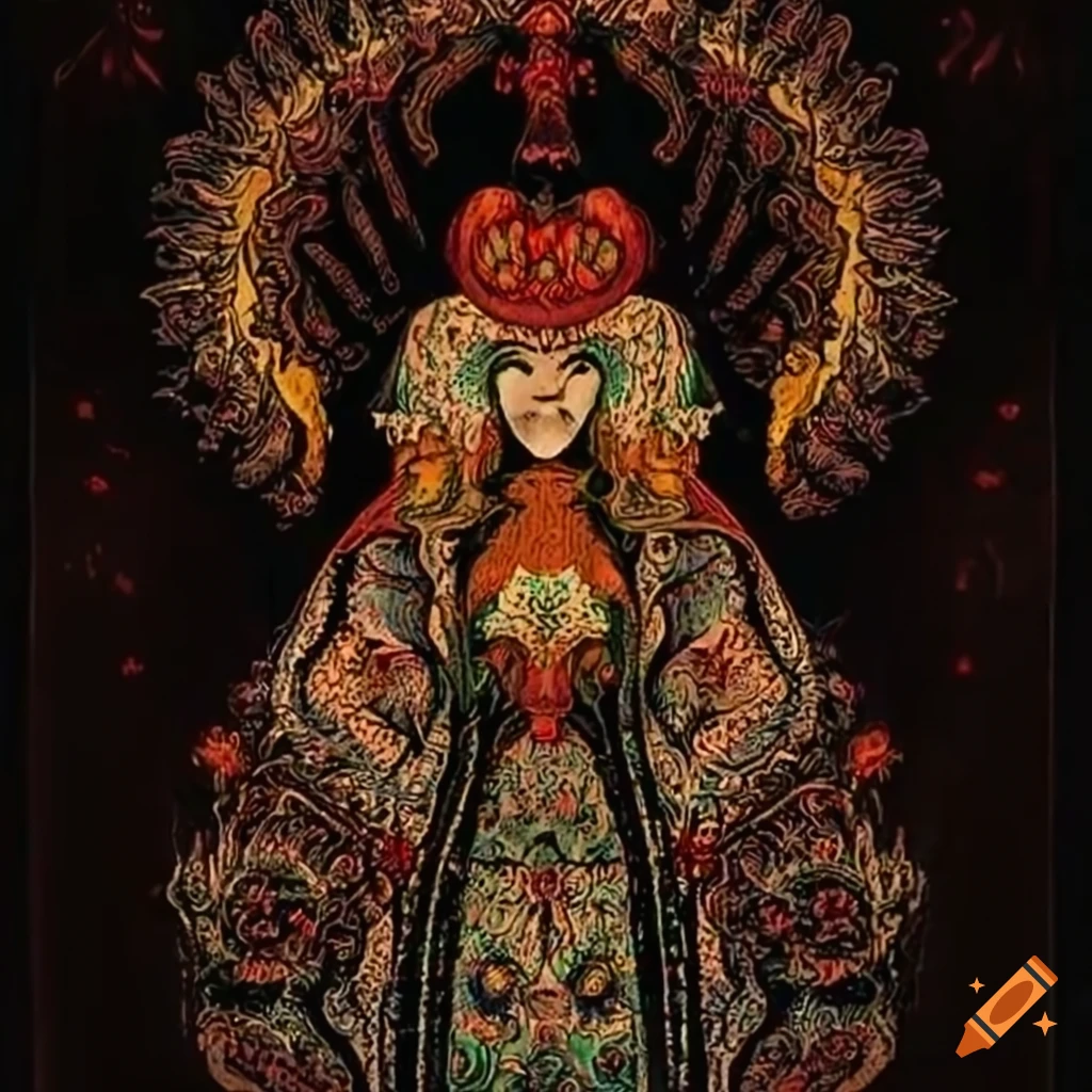 High-resolution depiction of evil Muma Padurii on Craiyon