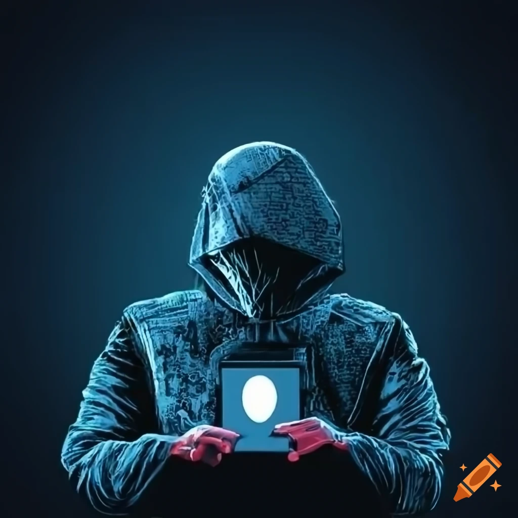 Image showcasing cyber security concepts on Craiyon