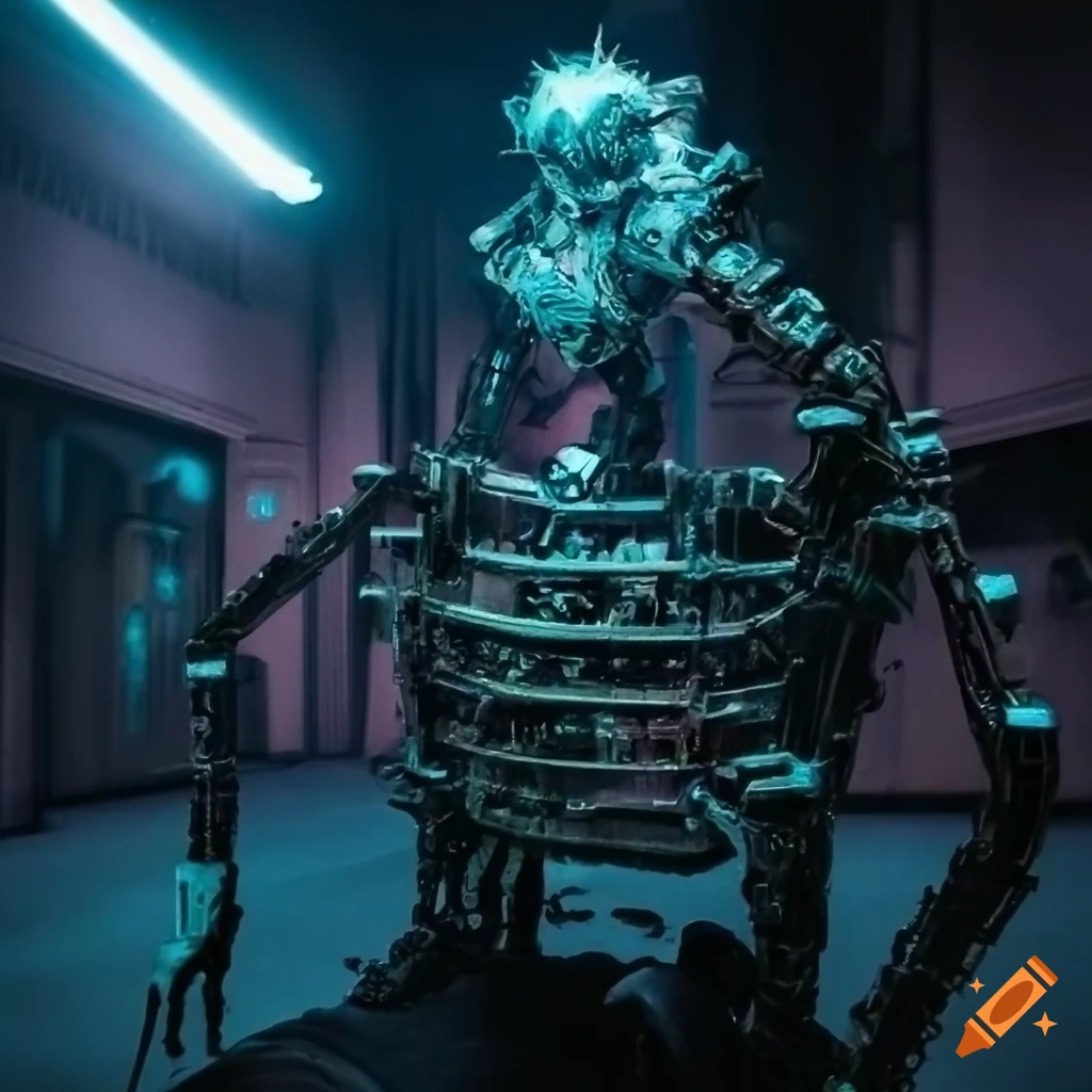 Cyberpunk-inspired scp monster