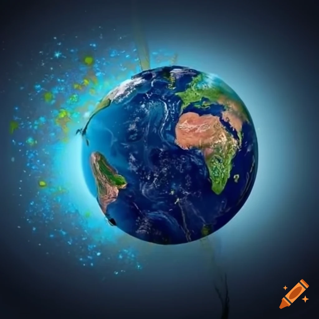 Data Visualization Of Global Information Network On Craiyon