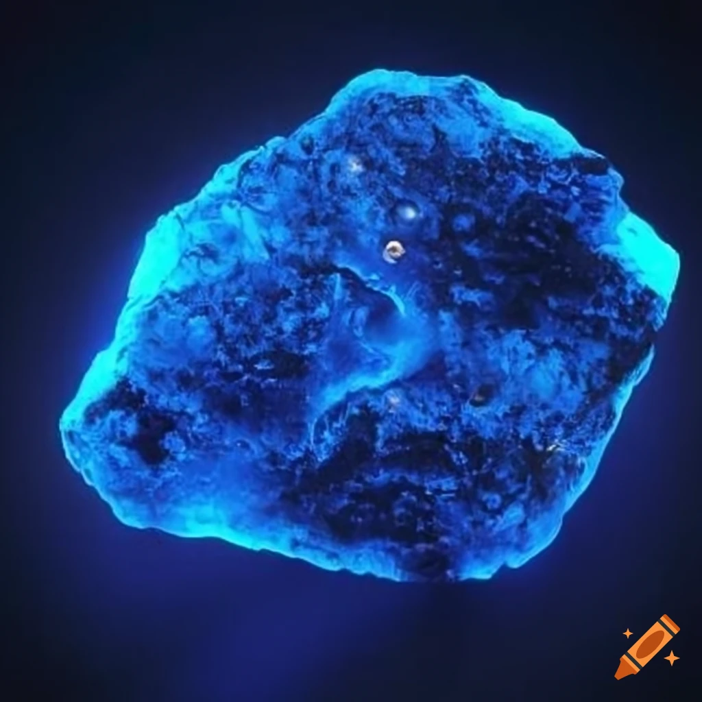 Blue glowing embers