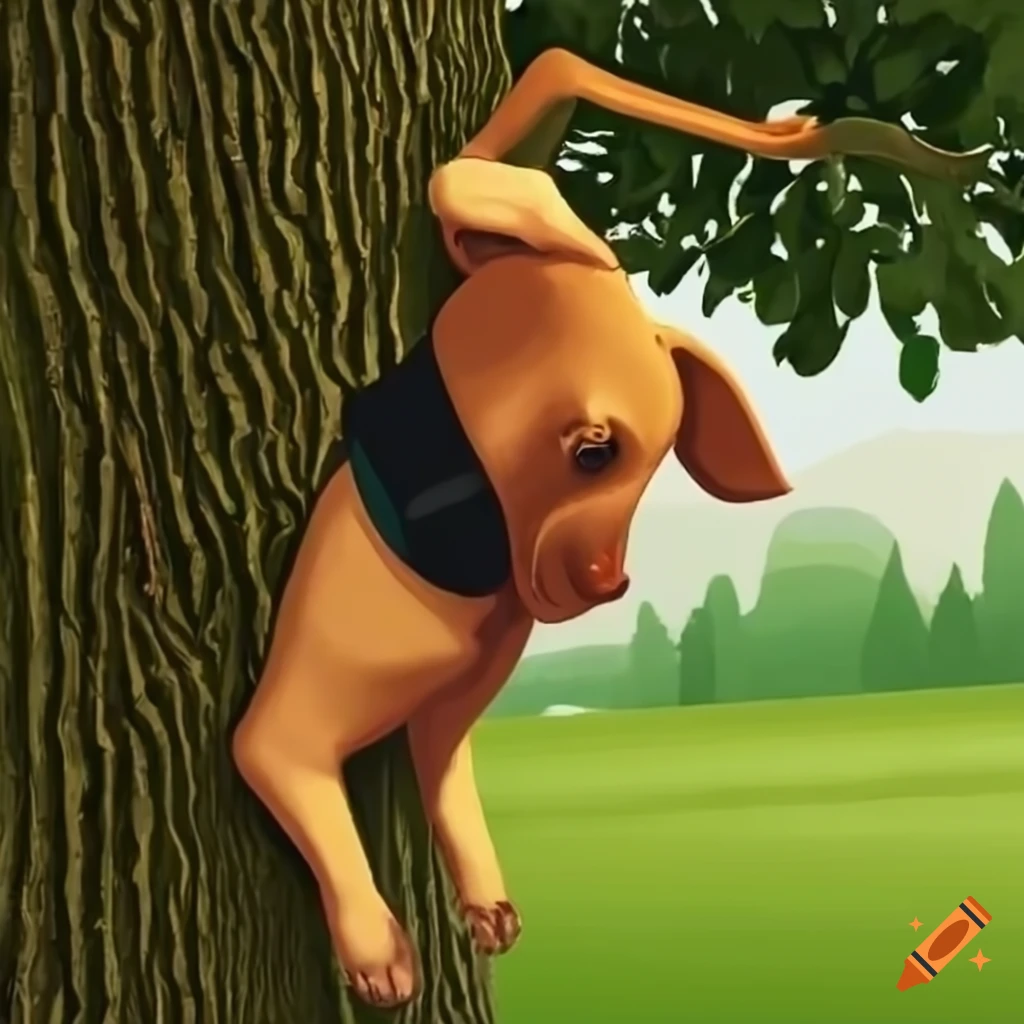 Dog Climbing A Tree dog-climbing-a-tree