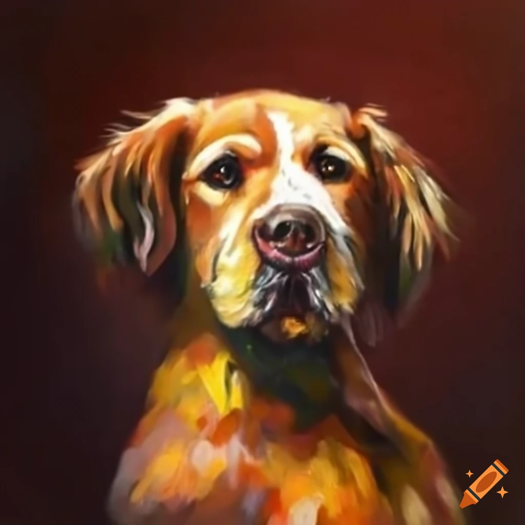 Adorable dog on Craiyon