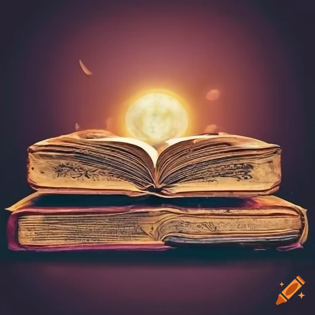 Image of an old book with ancient writing on Craiyon