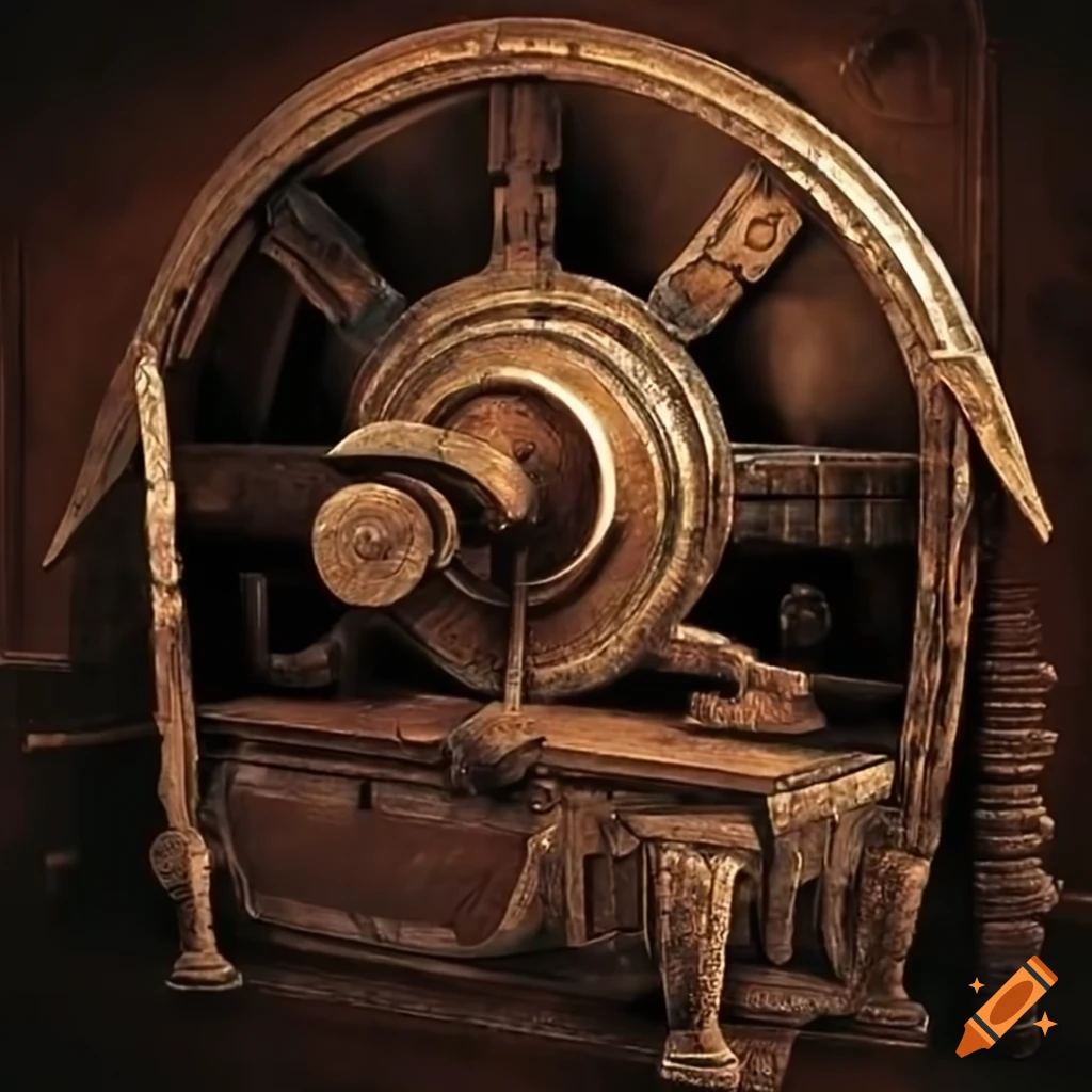 Image of an ancient machine on Craiyon