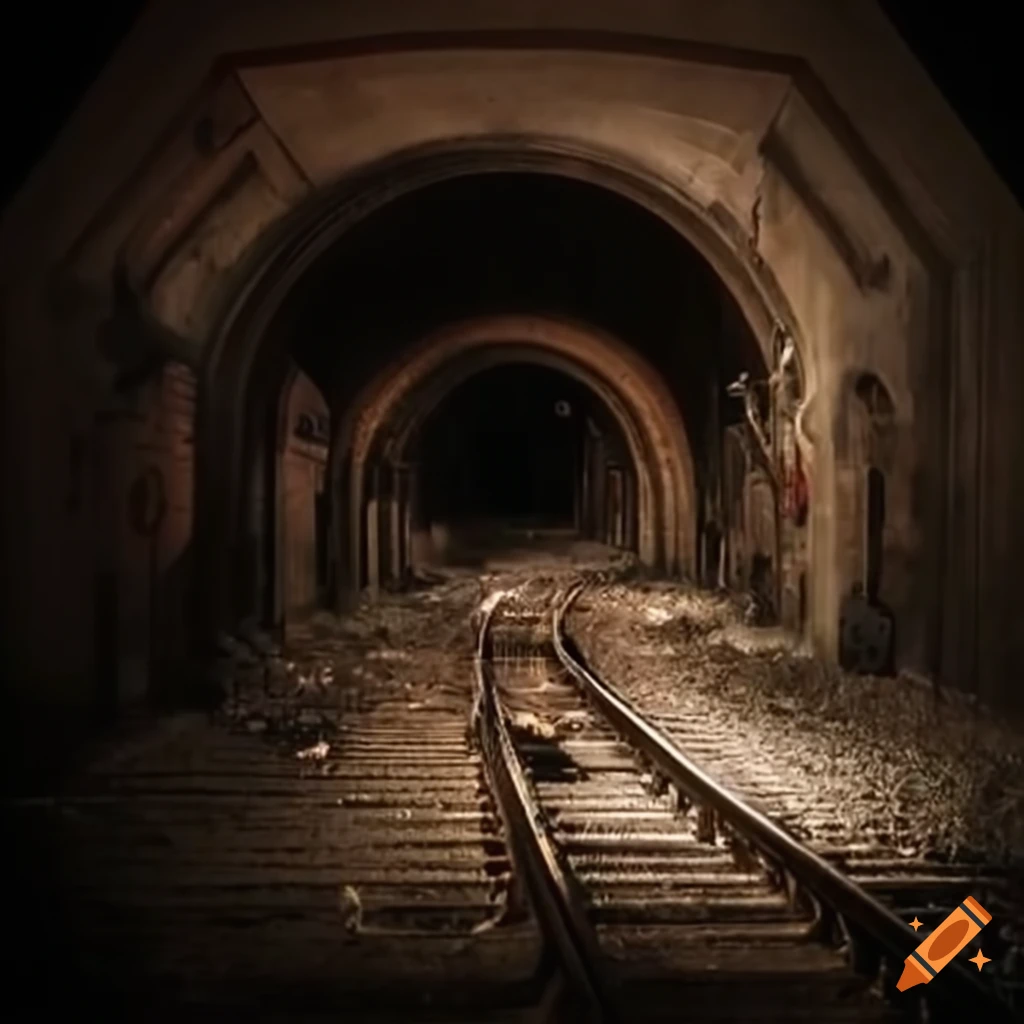 Digital art of a demonic train on Craiyon