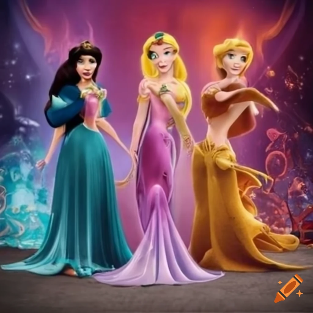 Poster of naturoyals featuring elemental princesses on Craiyon