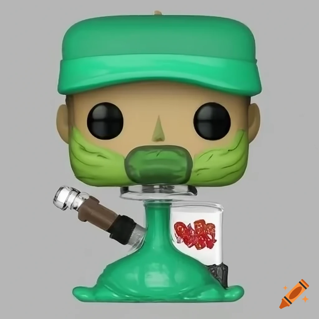 Willy wonka with cannabis leaves in funko pop style on Craiyon