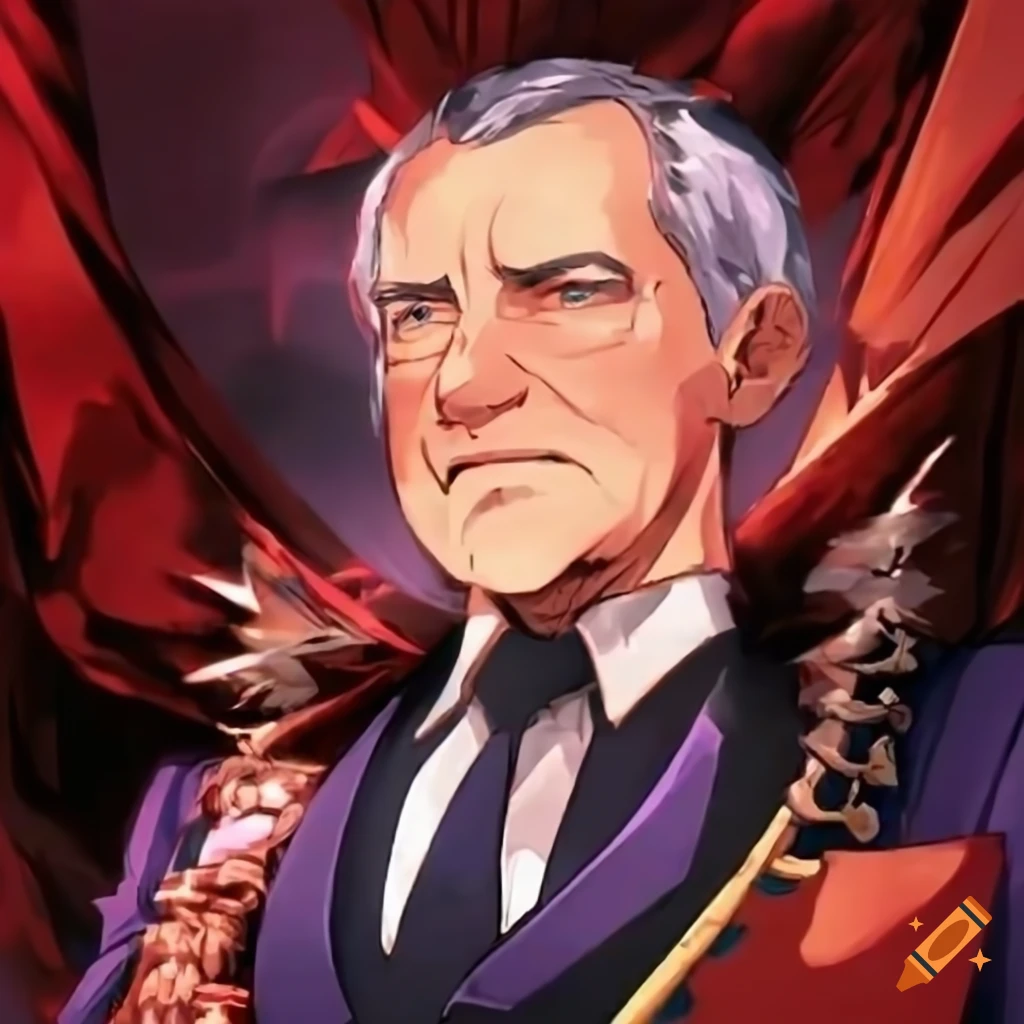 Rider class servant richard nixon in fate/grand order on Craiyon