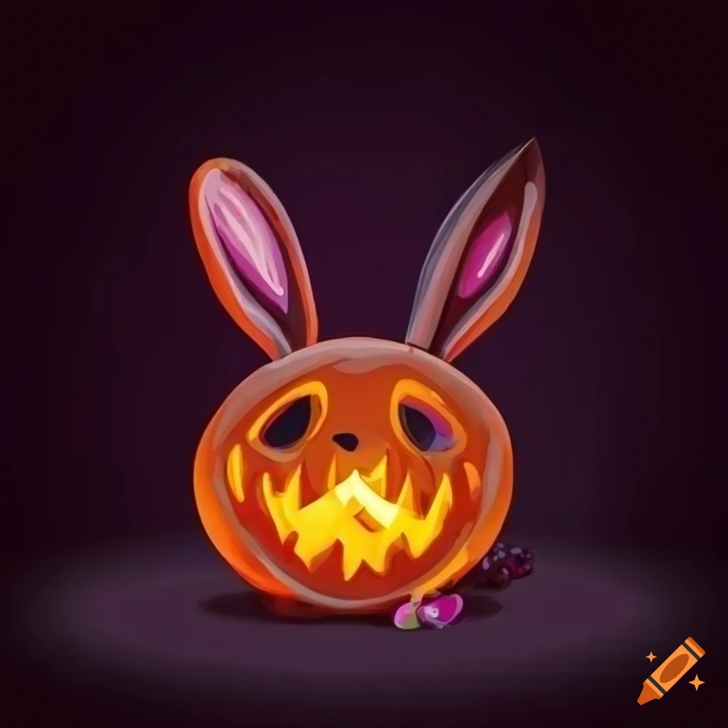 Halloween bunny graphic