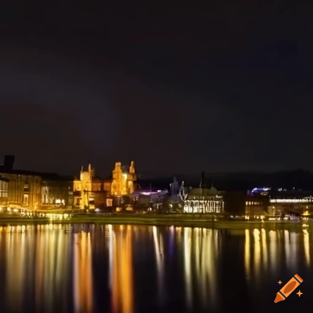 Nighttime 360 photo of inverness on Craiyon