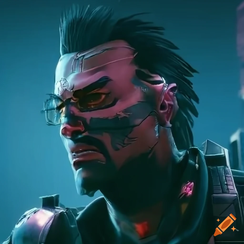 Image of Arasaka Neo Nightwolf Takahashi from Cyberpunk 2077 on Craiyon