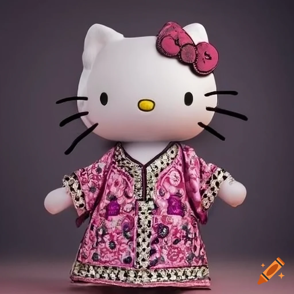 Hello Kitty in a Moroccan kaftan on Craiyon