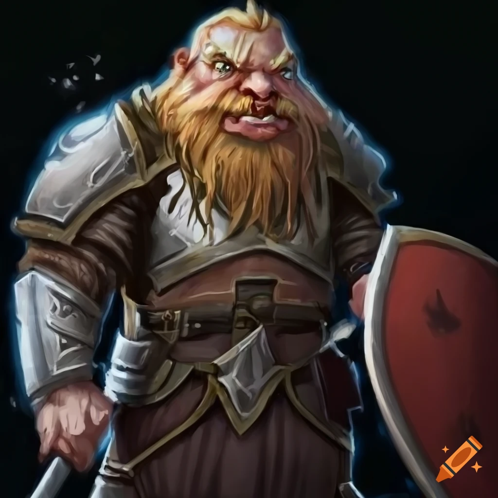 Doc the dwarf in a dungeon on Craiyon