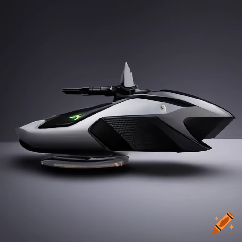 Image of a futuristic hoverbike