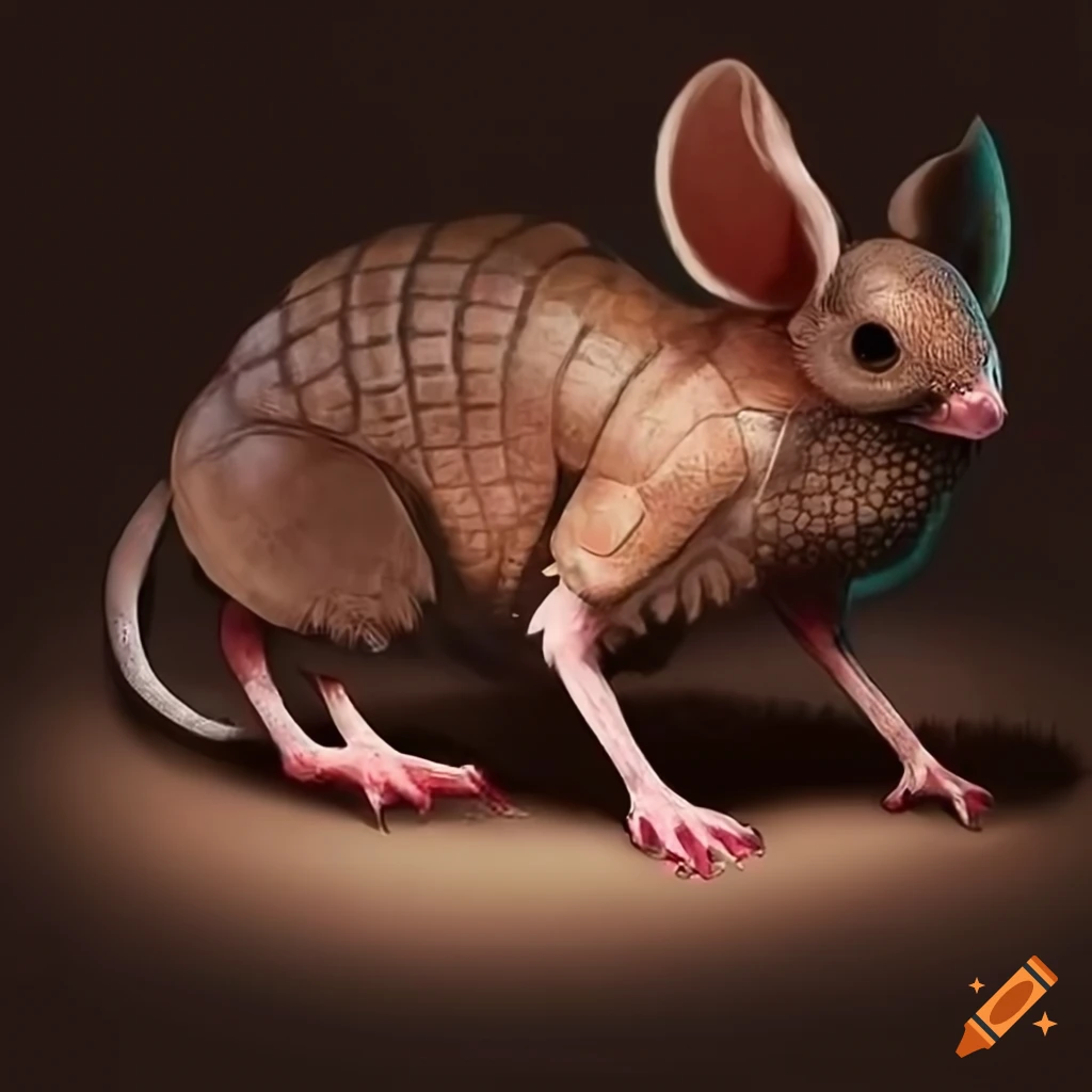 Grey and green mutant animal with a long tongue on Craiyon