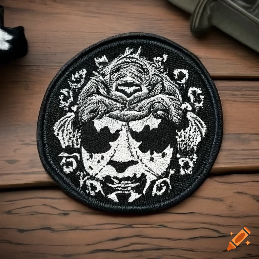 Noir graphic design patch on Craiyon