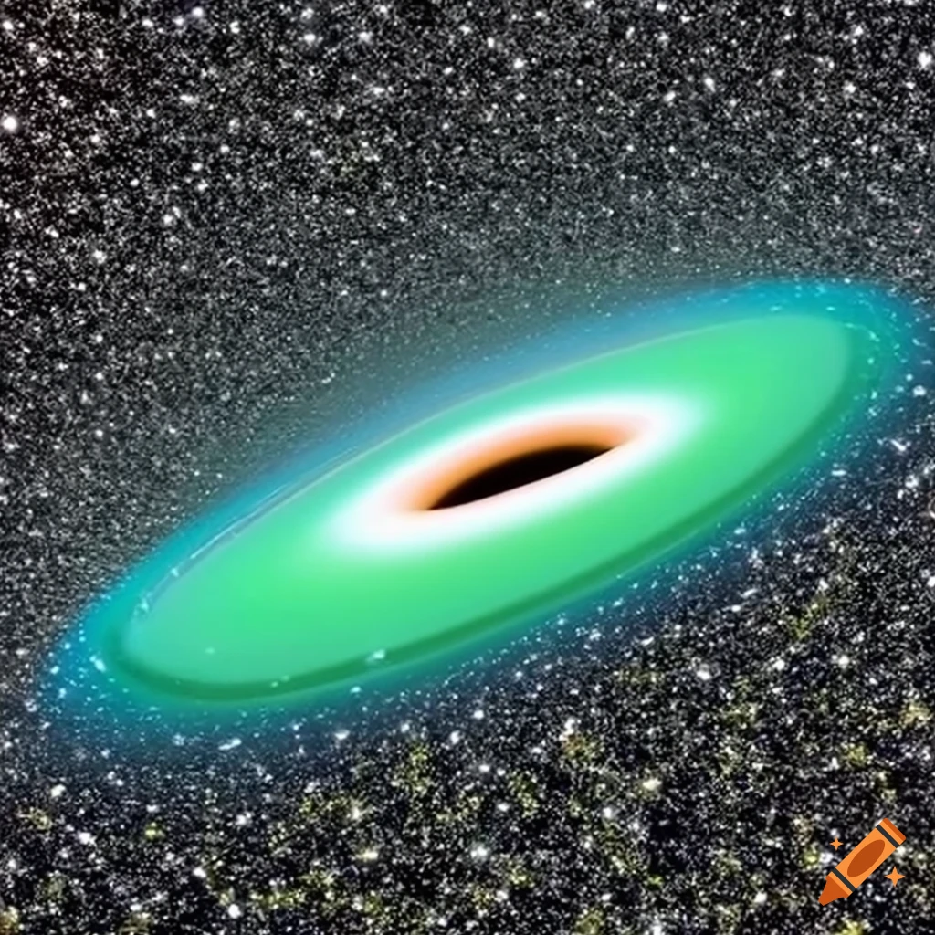 Hyper-realistic 3D black hole image on Craiyon