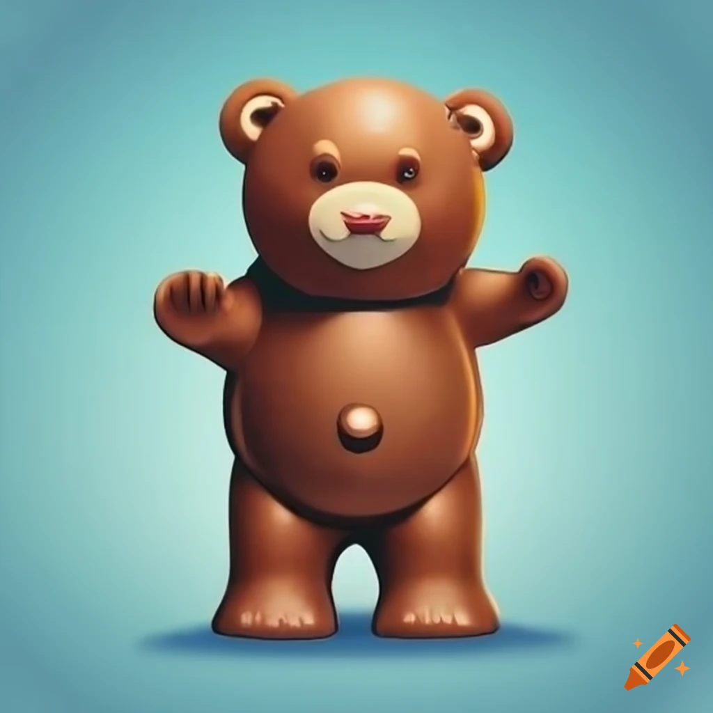 Rolling bear on Craiyon