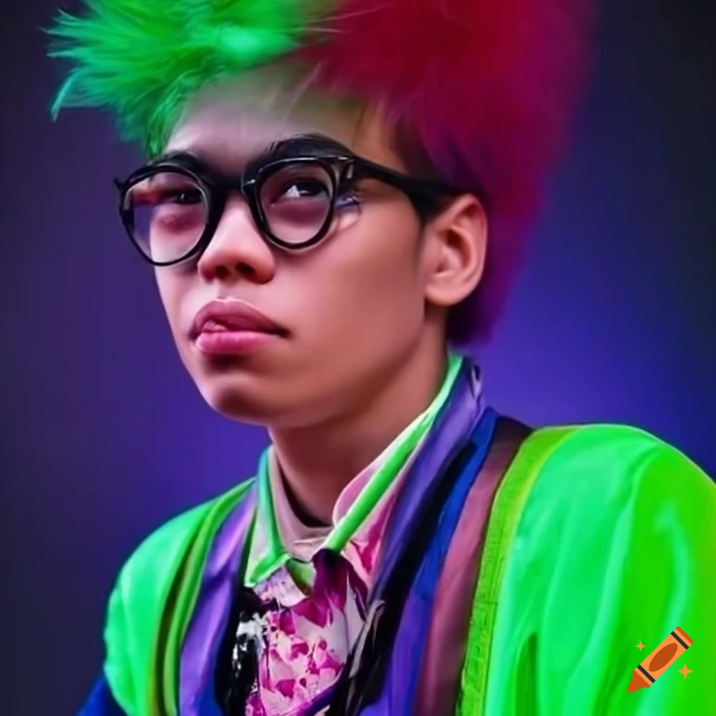 Filipino high school student with punk-rock style on Craiyon