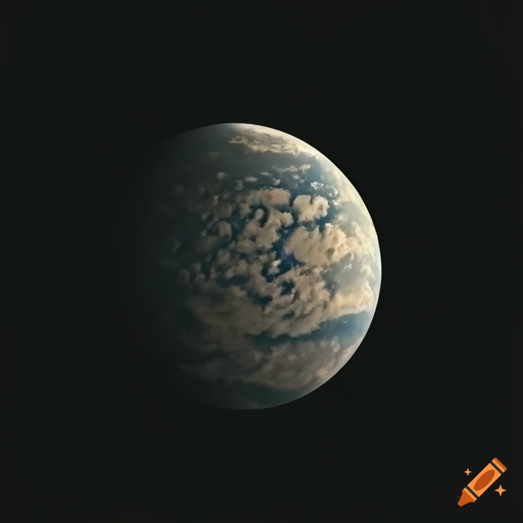 Birds-eye view of a post-apocalyptic planet on Craiyon