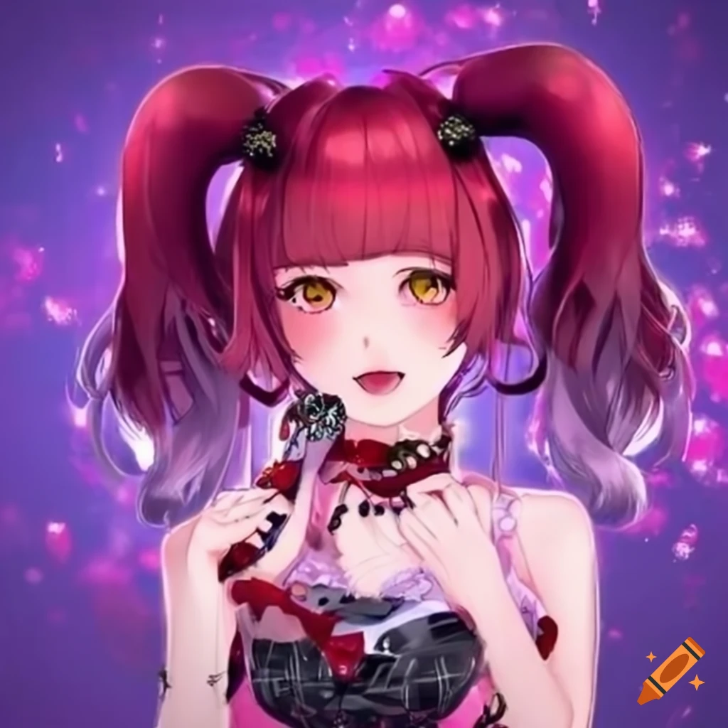 Hyperpop anime album cover art on Craiyon