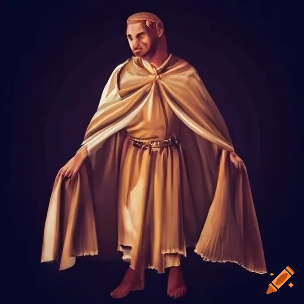Artistic depiction of a man in a toga on Craiyon