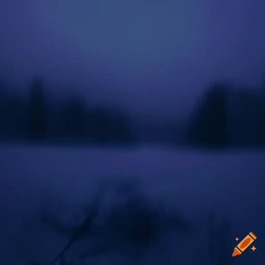 Uncanny valley winter landscape with vhs-inspired aesthetics on Craiyon