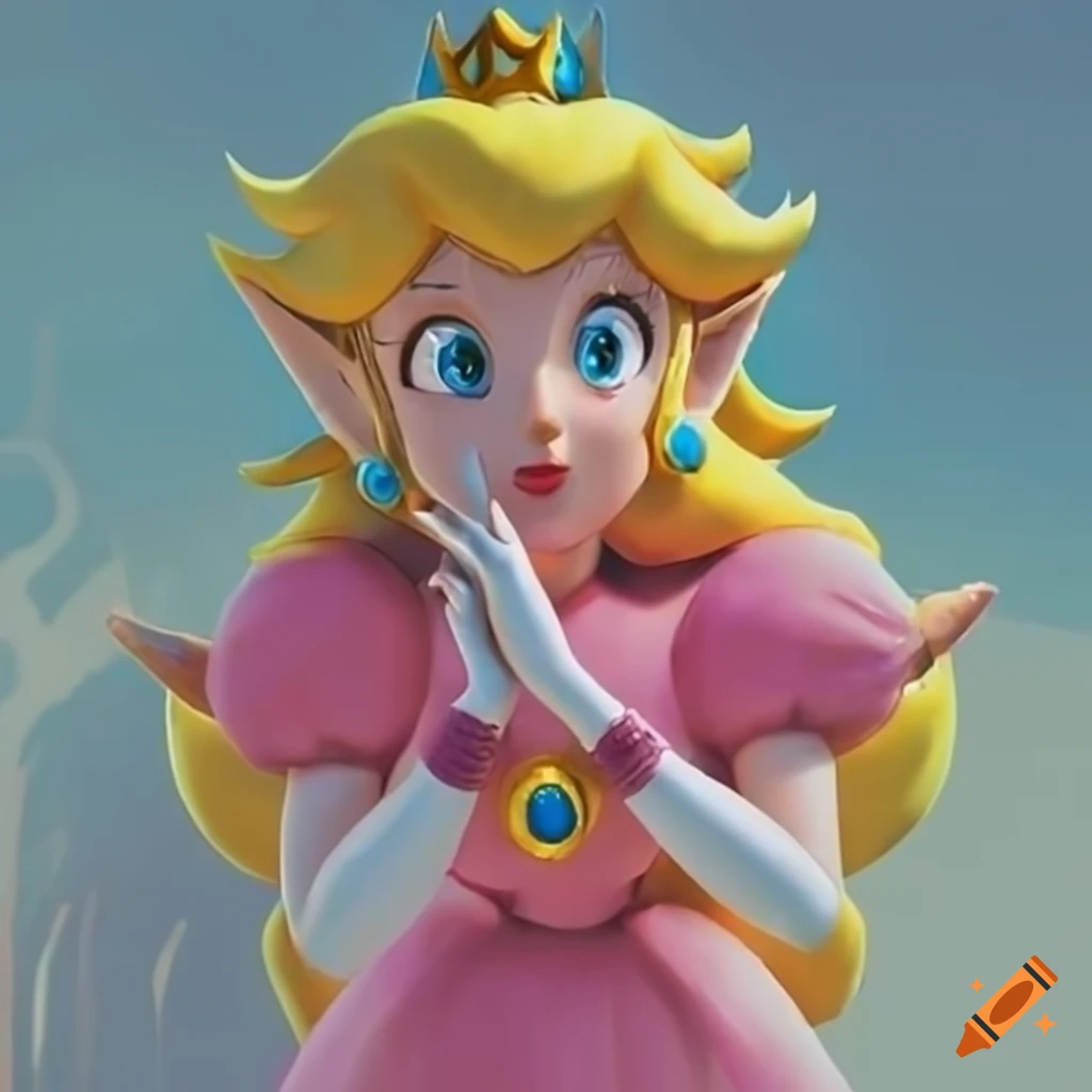 Princess peach fnf sing left animation on Craiyon