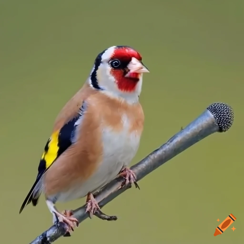 Hybrid of bearded reedling and a ghost crab on Craiyon