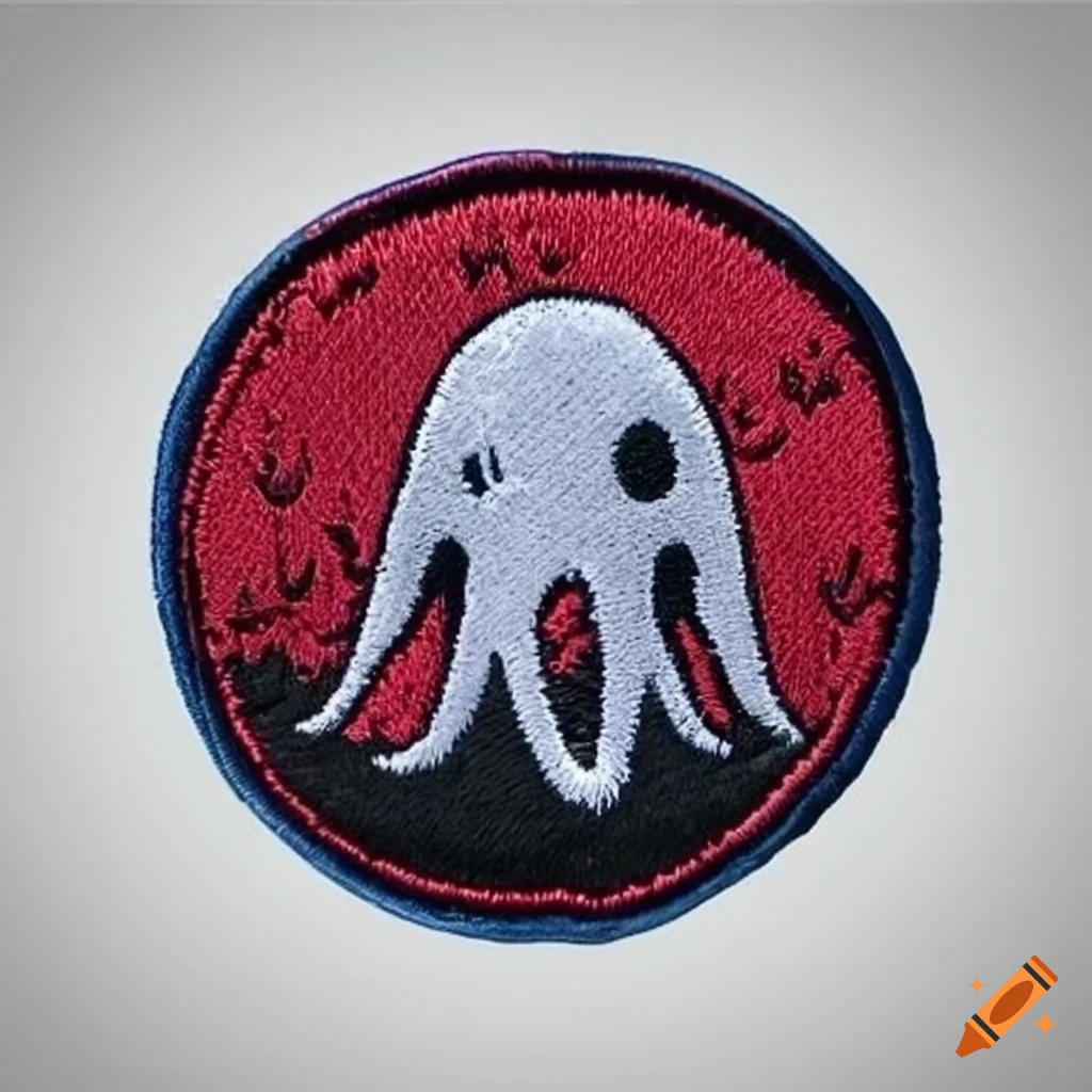 Siamese twins ghost logo patch