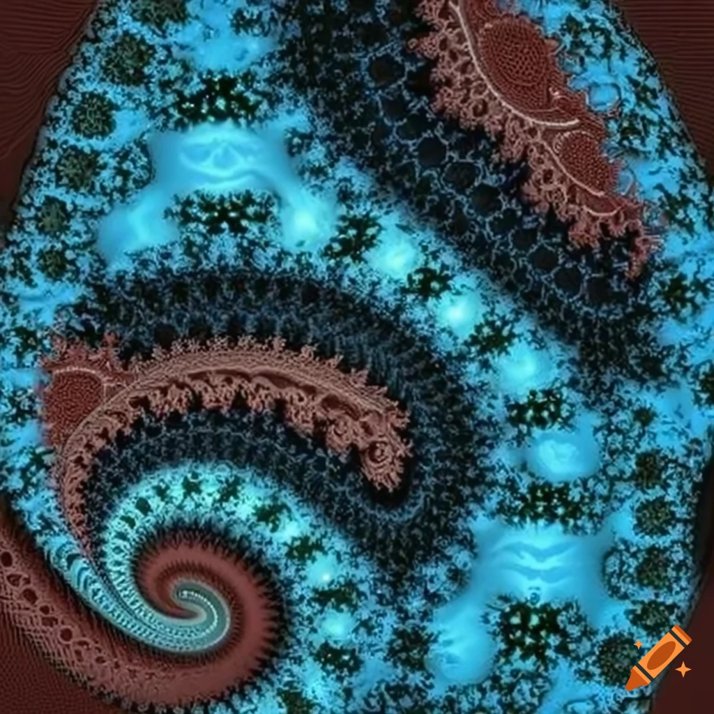 Abstract fractal artwork on Craiyon
