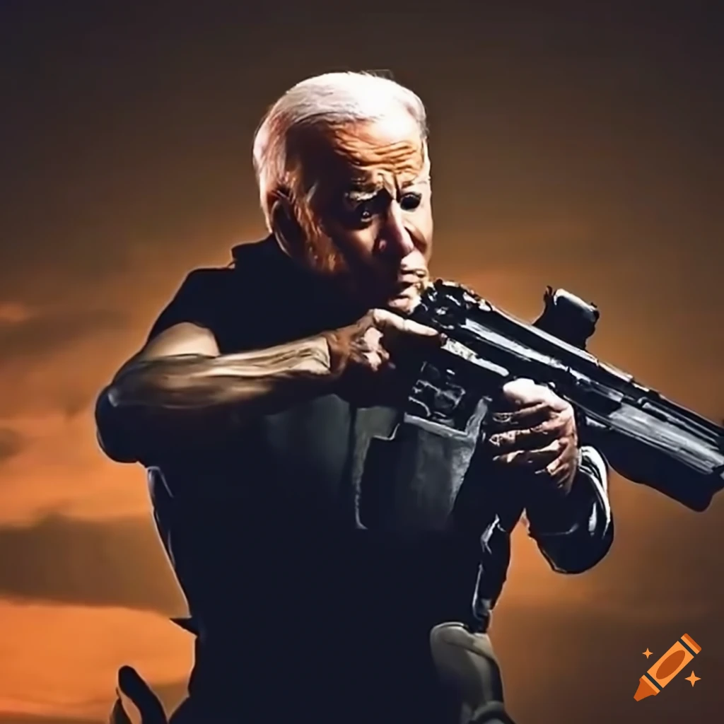 Meme De Espingarda De Joe Biden Reflexões à Segunda Feira
