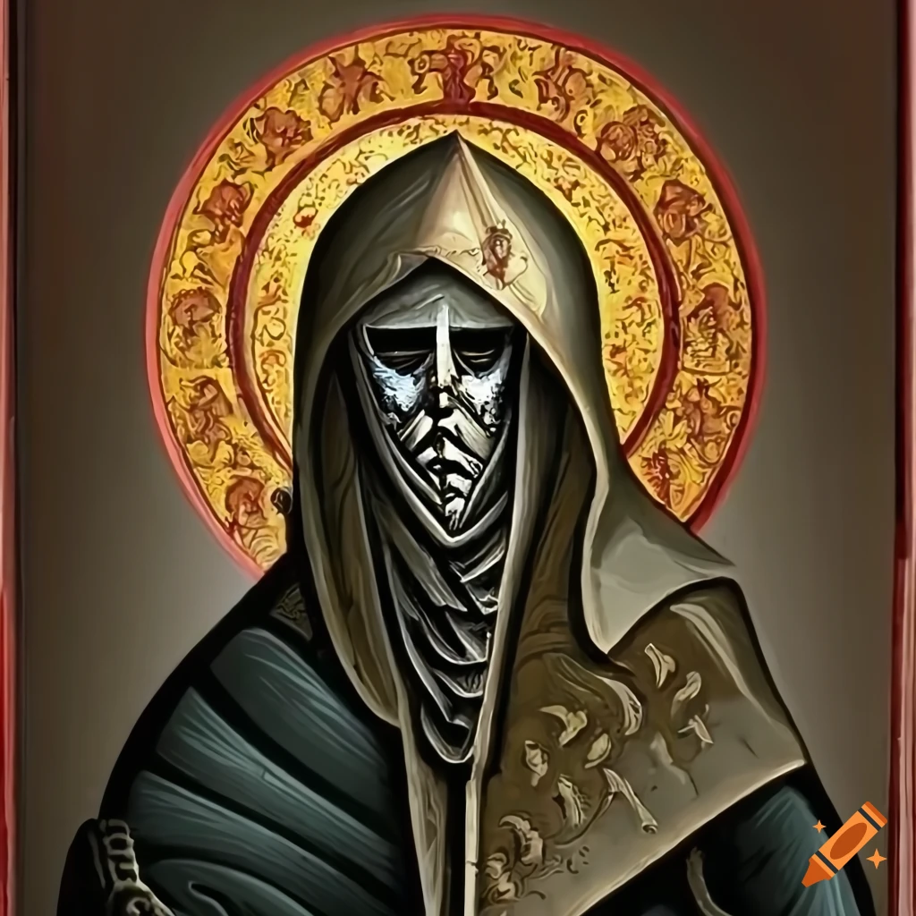 Byzantine icon of Nazgul on Craiyon