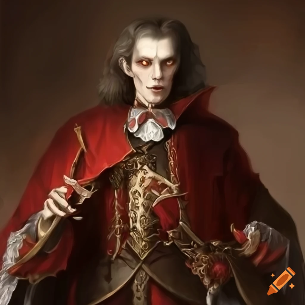 Image of a french renaissance vampire count on Craiyon