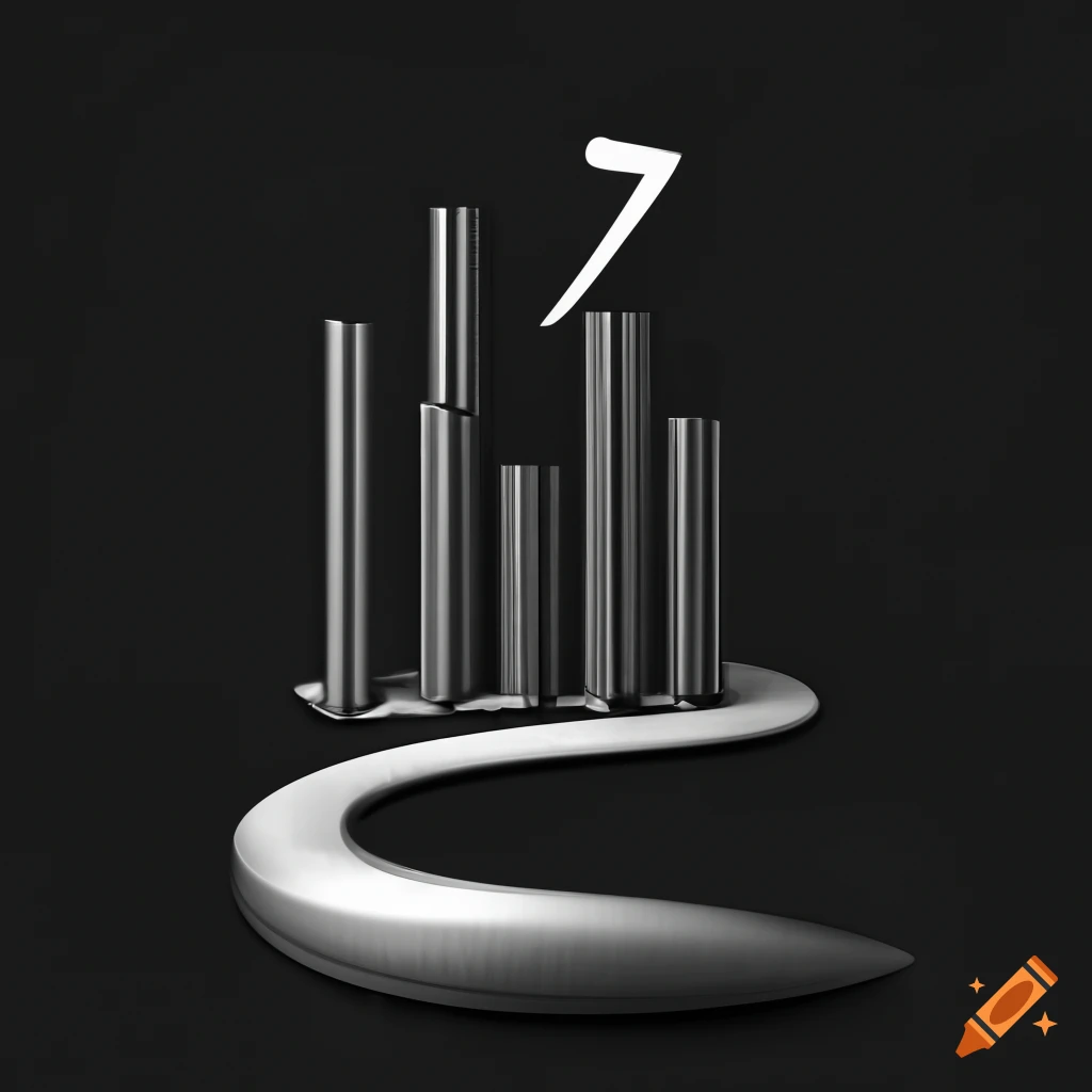 Black and white forex chart on Craiyon